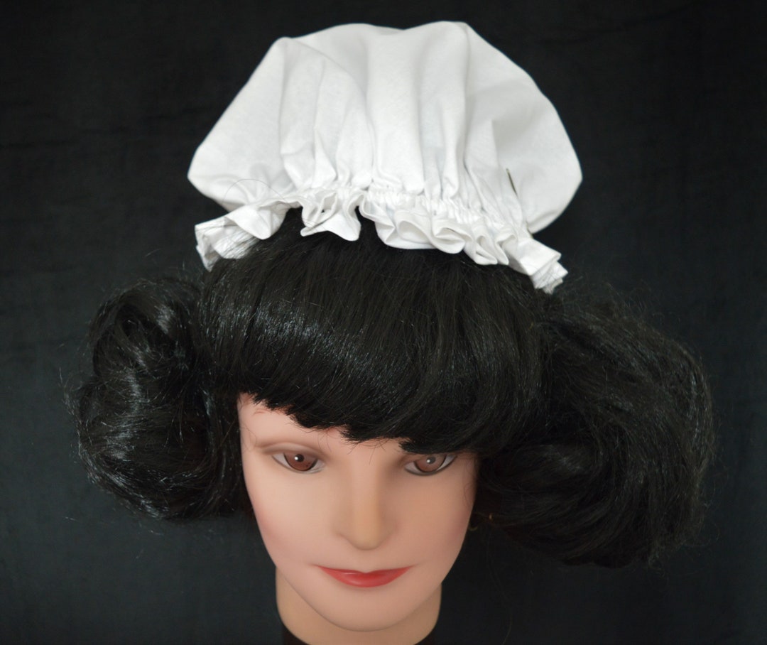White Cotton Mob Cap XS Victorian Colonial Pioneer Prairie - Etsy Finland