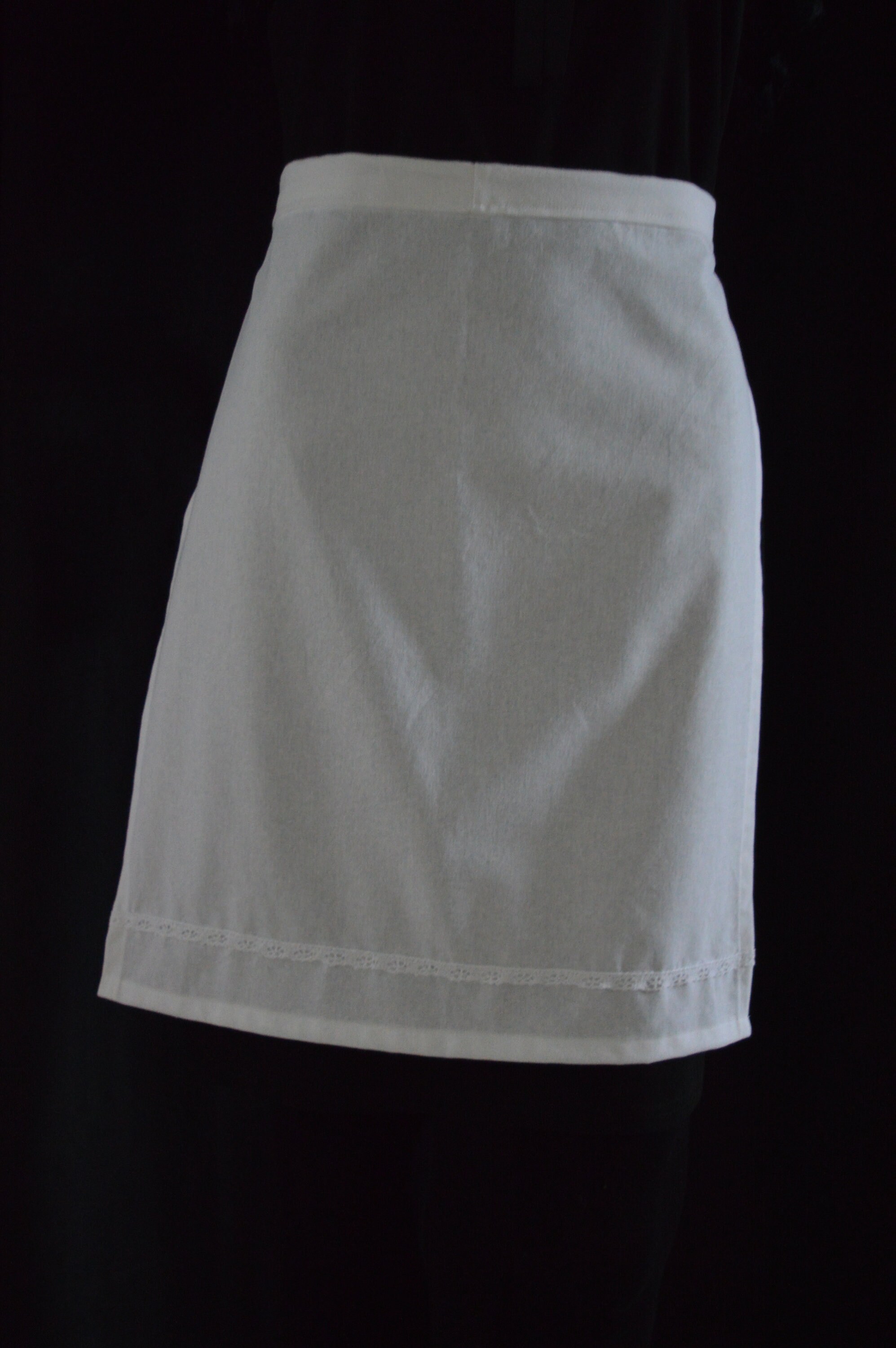 Apron White Cotton Short S-M, Hostess Short Half Apron White, Waitress ...