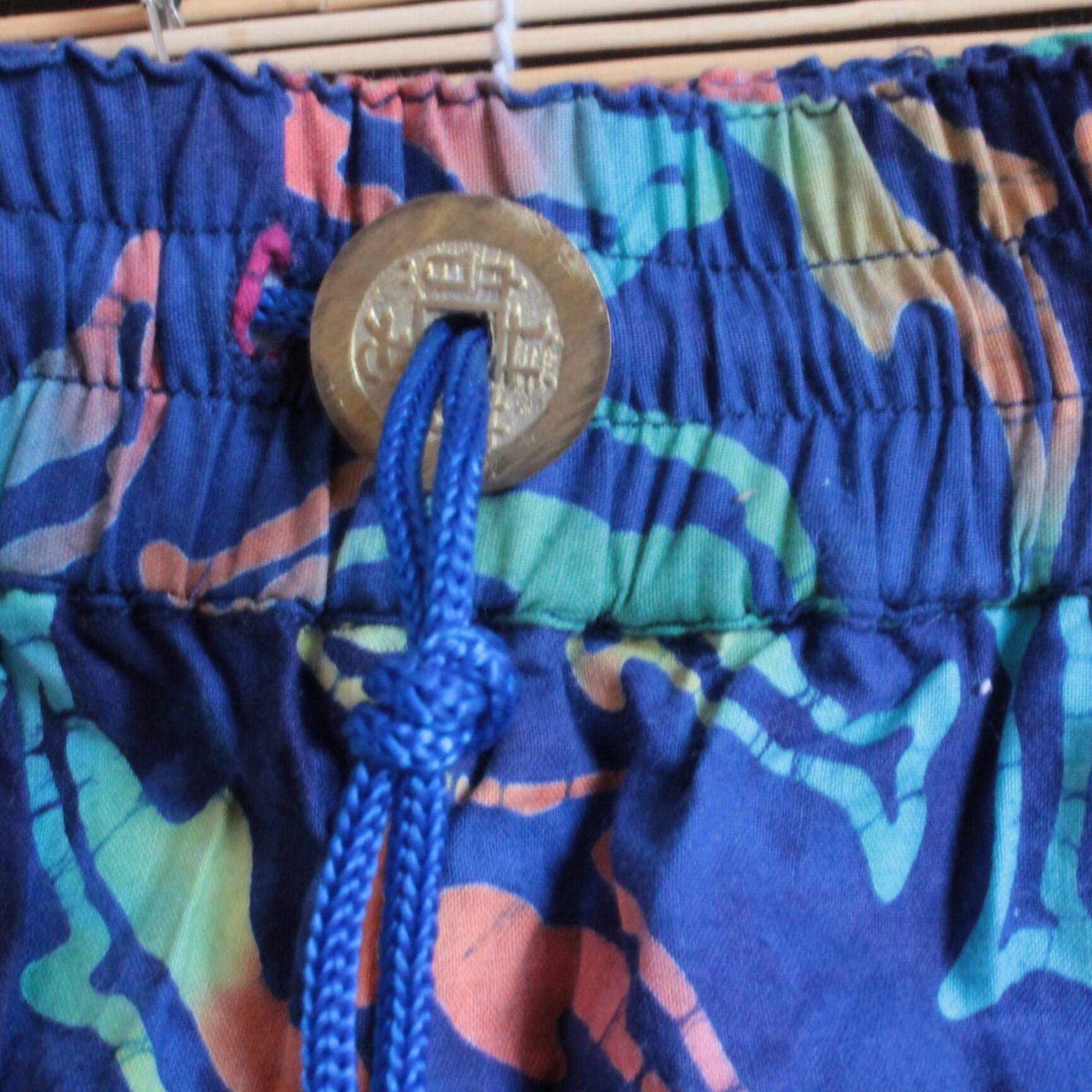 Bermuda Shorts Blue With Dolphin Motives, Batik, 100 % Cotton - Etsy