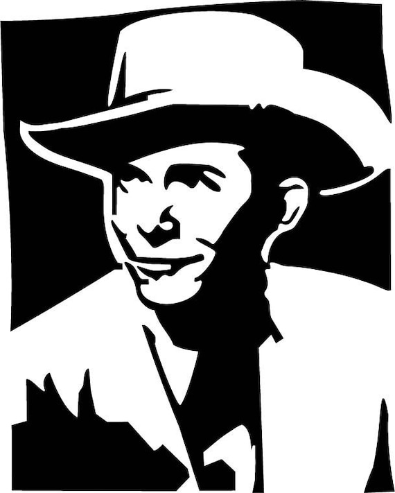 4x4 Hank Williams Sr. Vinyl Decal Hank Williams | Etsy