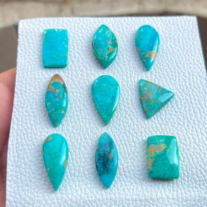 Natural Patagonia Turquoise Mix Shape Cabochon Gemstone Patagonia ...
