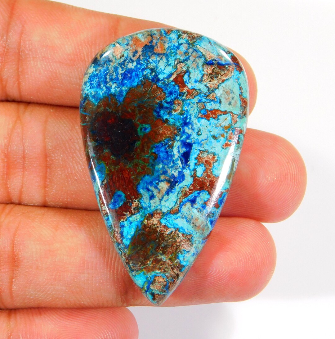 Natural Design Azurite Chrysocolla Mix Shape Cabochon Healing Crystal ...