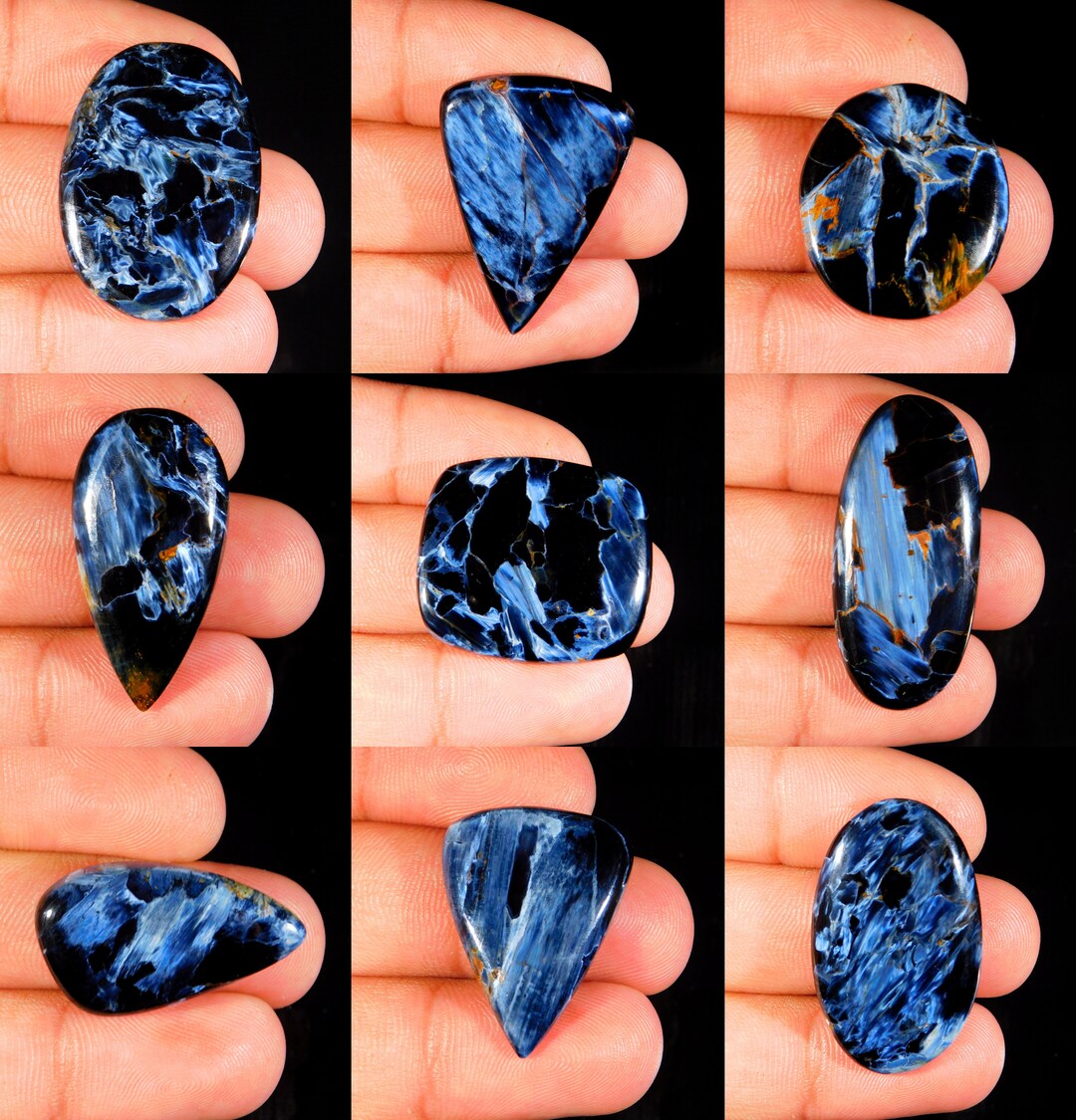 Natural Blue Fire Pietersite Gemstone Pietersite Cabochon Calibrated ...