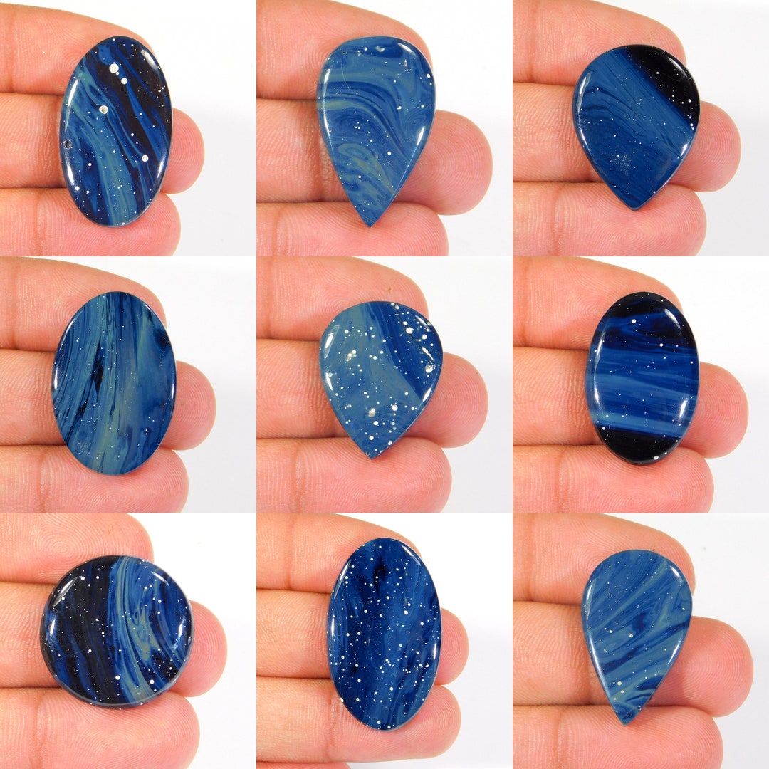 Rare Quality Natural Leland Blue Freeform Cabochon, Designer Stone ...