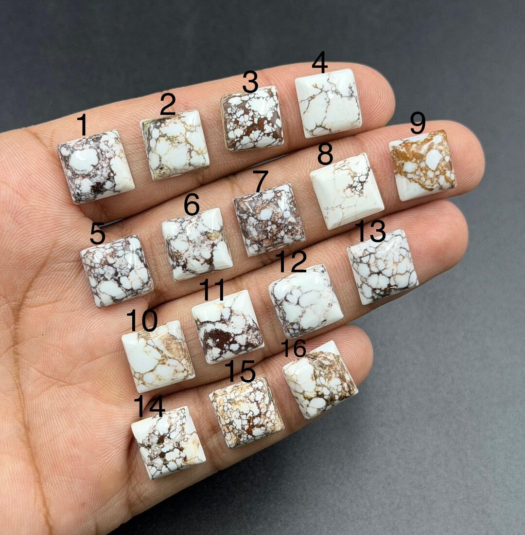 Wholsale- Wild Horse Turquoise Square Shape Cabochon Polished Jewelry ...