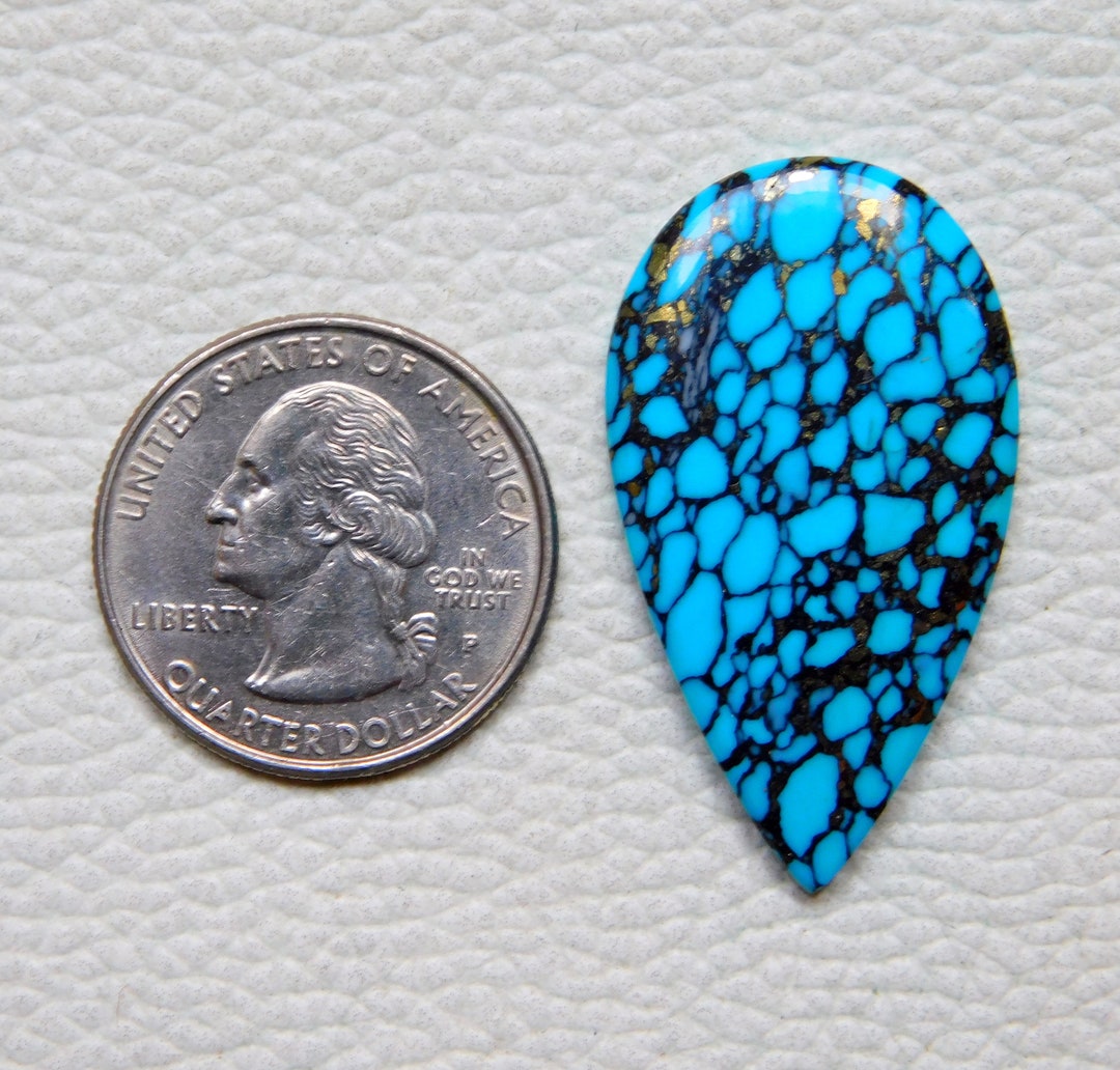 26 Ct Blue Mohave Copper Turquoise Cabochon Arizona Mohave - Etsy