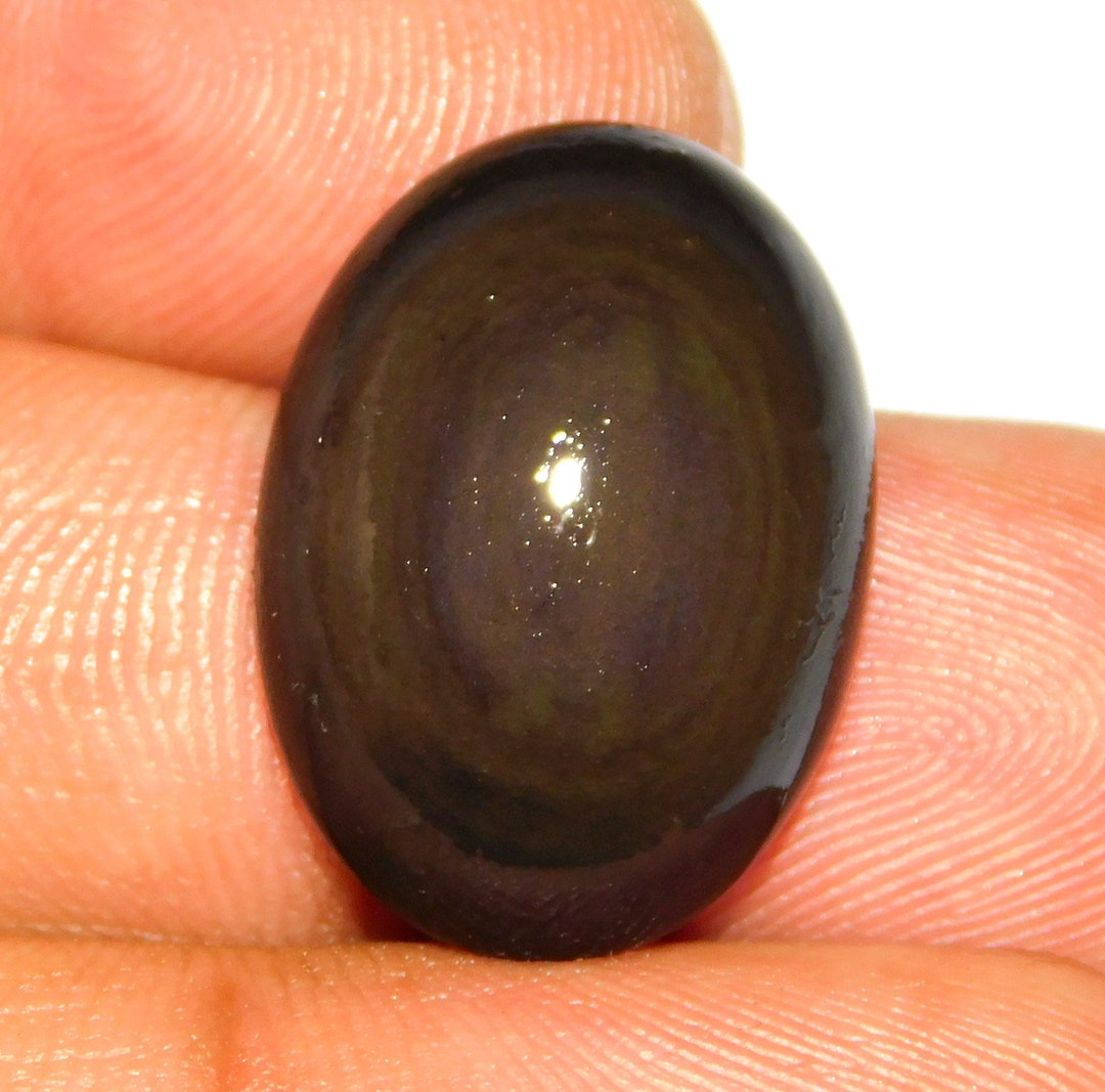 Natural Fire Rainbow Obsidian Eye Cabochon Calibrated Obsidian Jewelry ...
