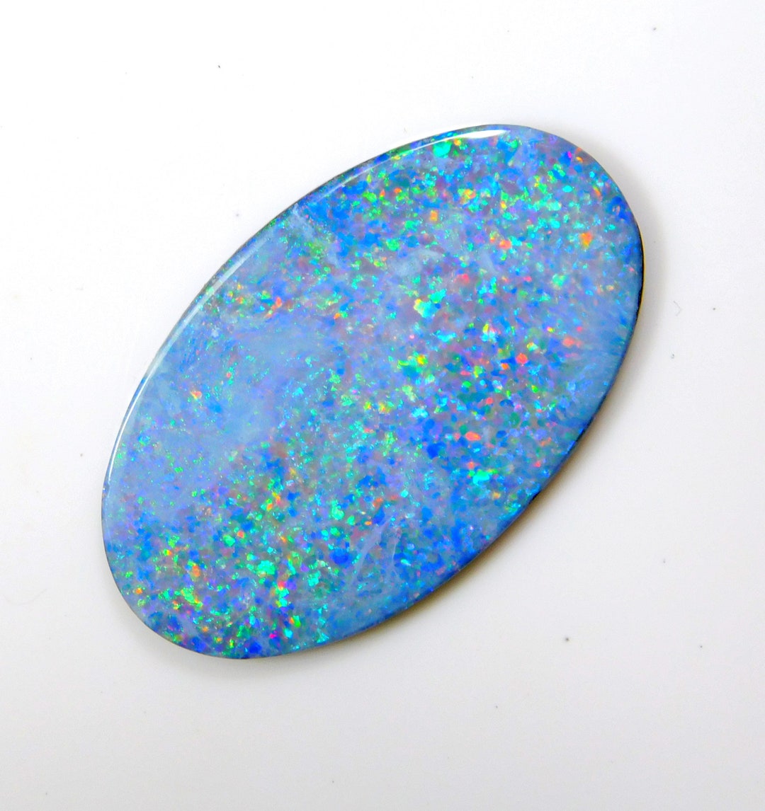 10.ct Natural Fire Australian Doublet Opal Oval Cabochon 26x16x3mm ...