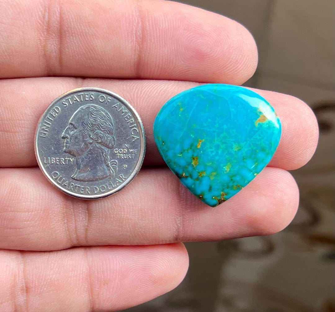 Natural Patagonia Turquoise Pear Cabochon Gemstone Patagonia Turquoise ...