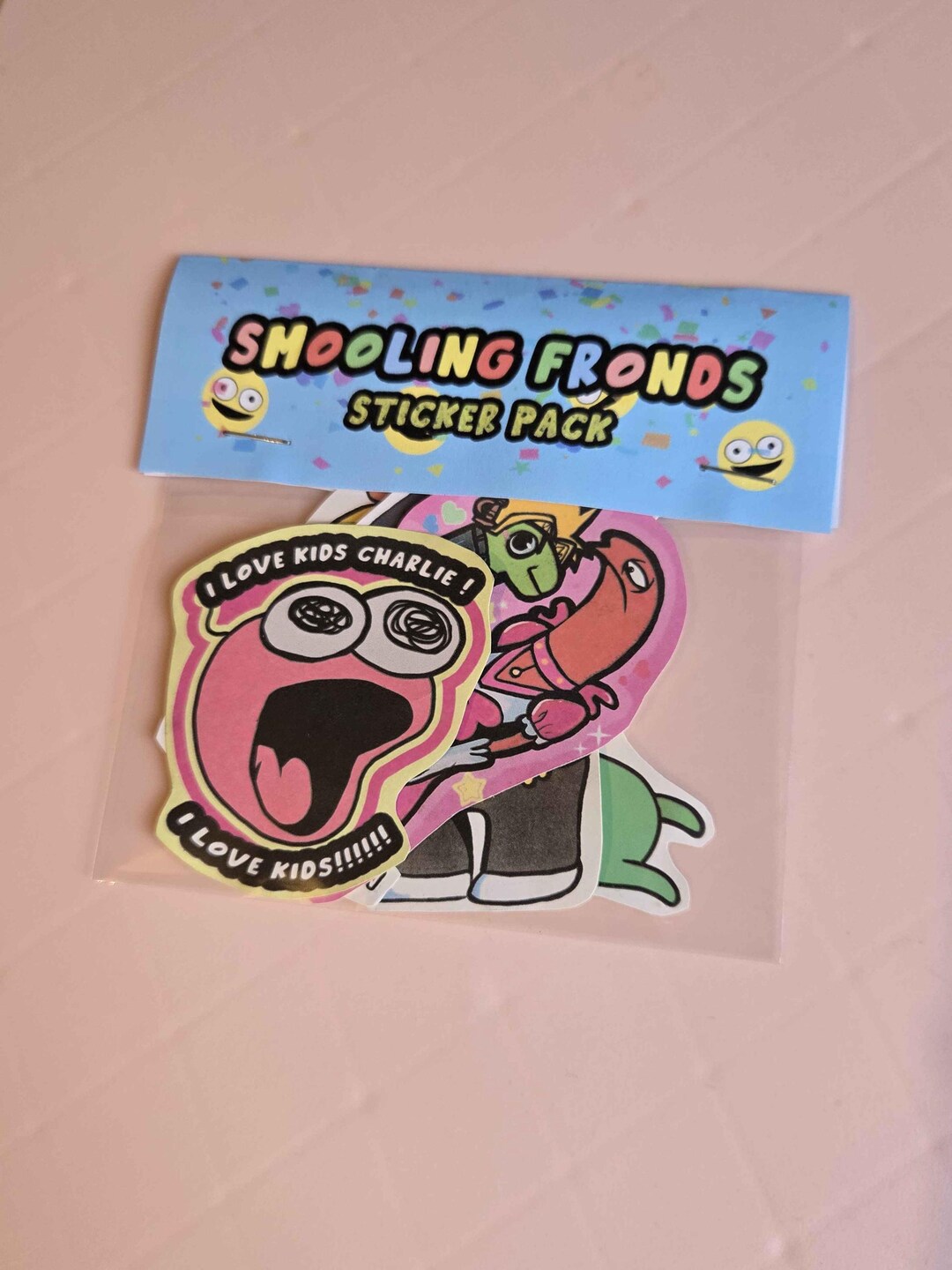 Smiling Friends Smooling Fronds Sticker Pack of 5 Charlie Pim Glep Mr ...