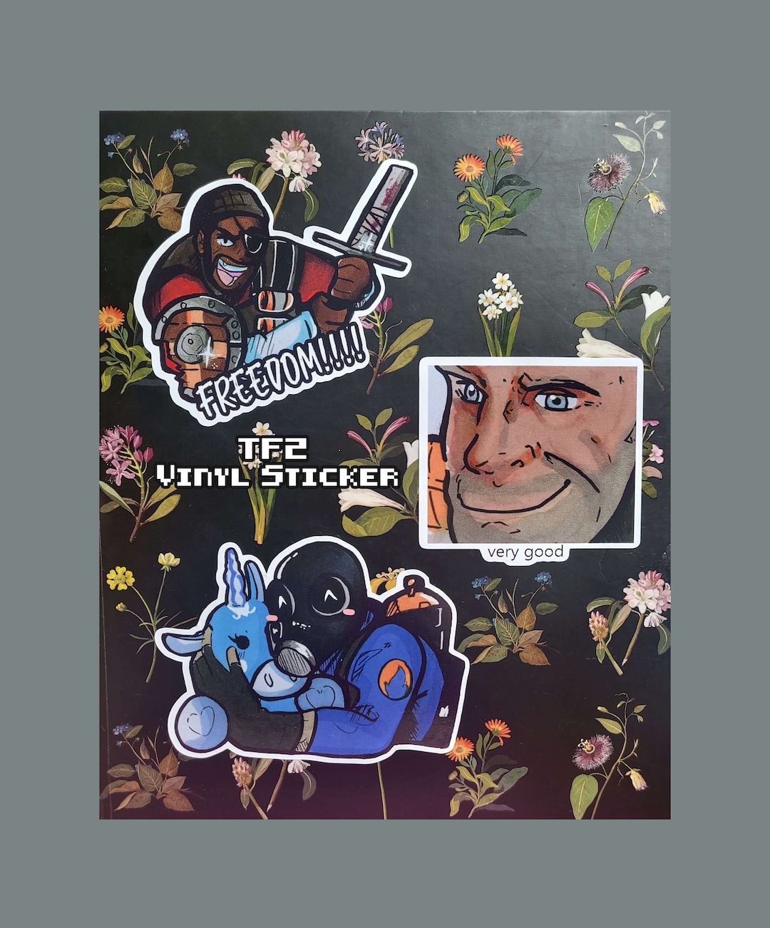 TF2 Inspired Stickers Team Fortress 2 Vinyl Sticker Video - Etsy