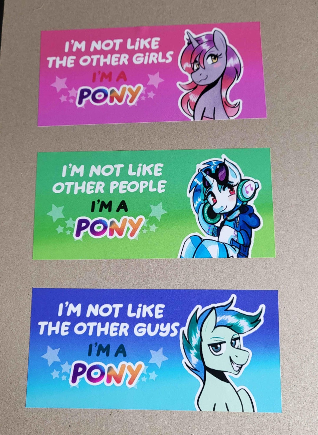 Pony Novelty Vinyl Sticker - MLP Inspired Bumper Sticker I'm Not Like ...