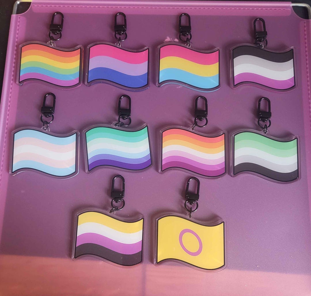 DBD Inspired Pride Charm Keychain - Dead by Daylight LGBTQ Keychain Gay ...