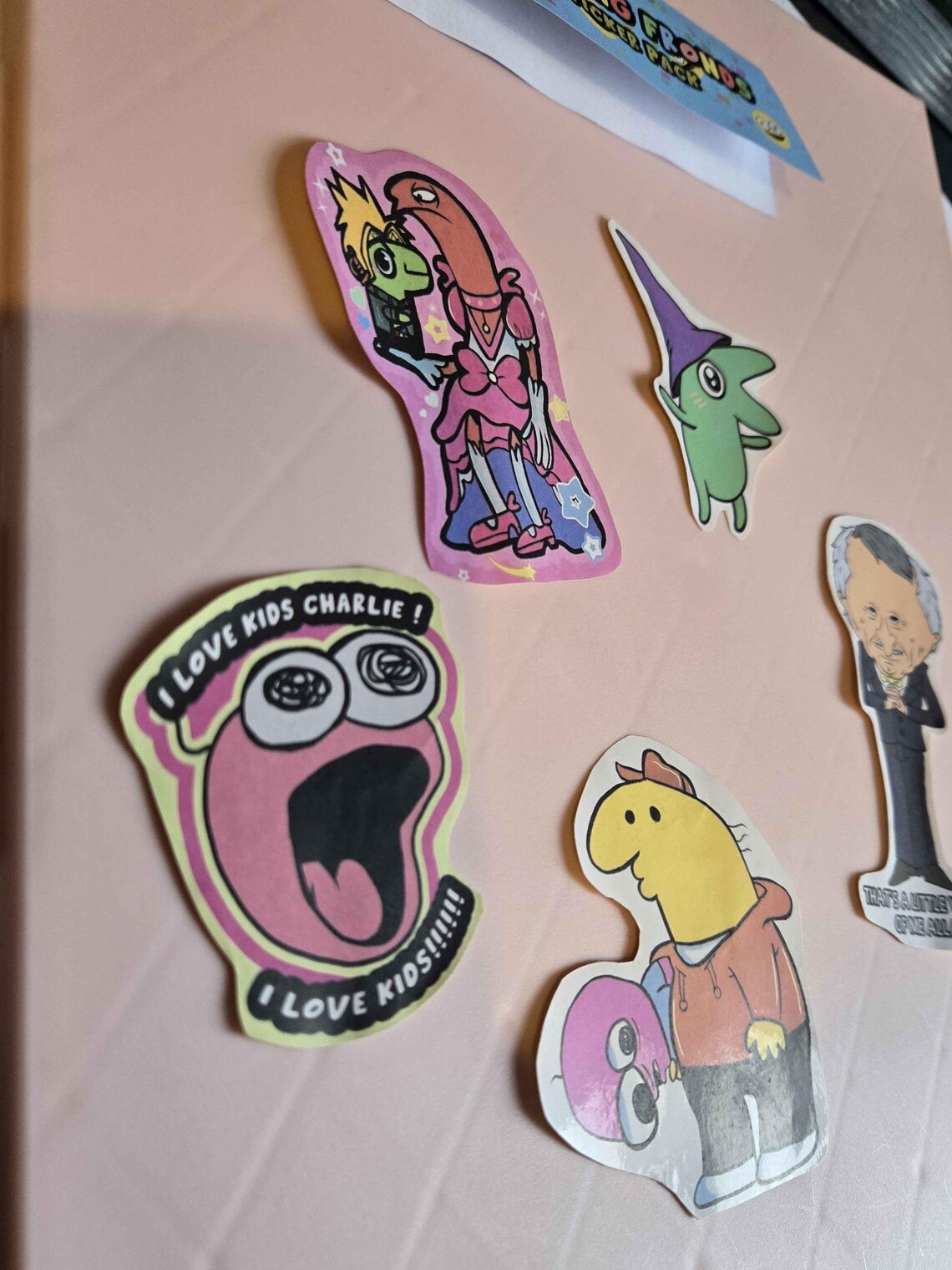 Smiling Friends Smooling Fronds Sticker Pack of 5 Charlie Pim Glep Mr ...