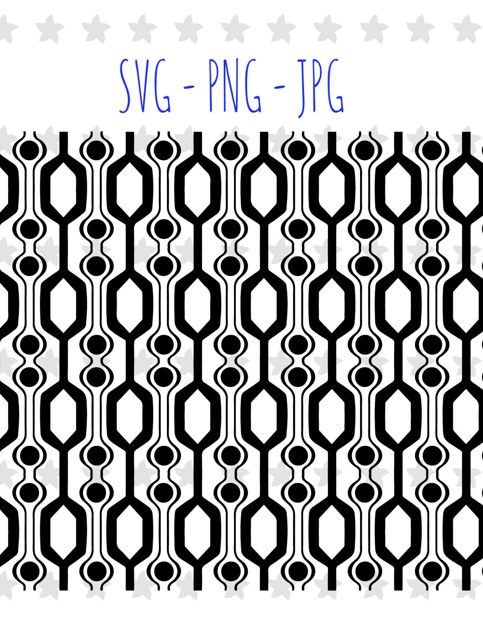 SVG Pattern Retro 70s Geometric Mid Century Art. Cut File and - Etsy