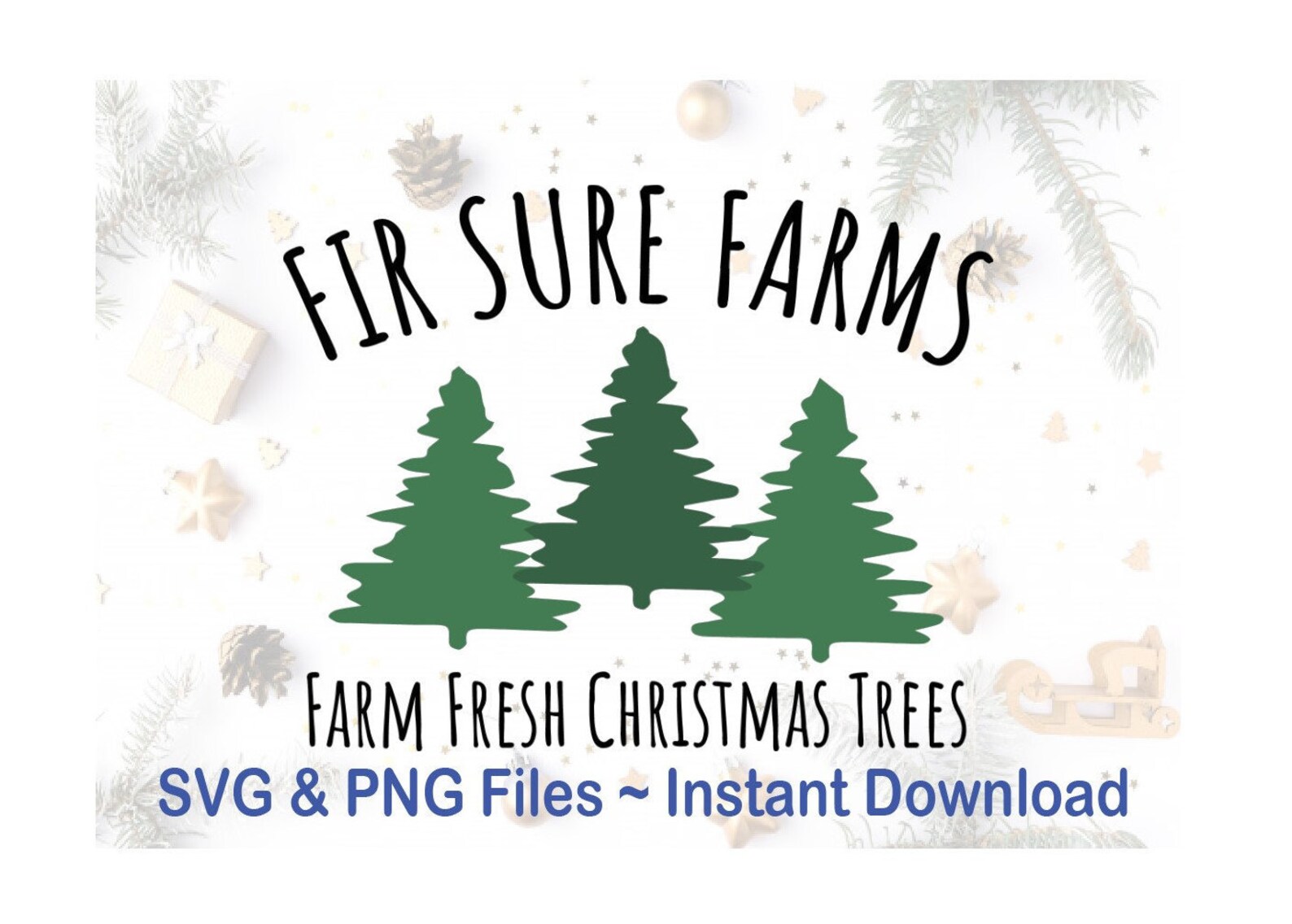 Chrsitmas Tree Farm SVG Cut File Christmas Decor - Etsy