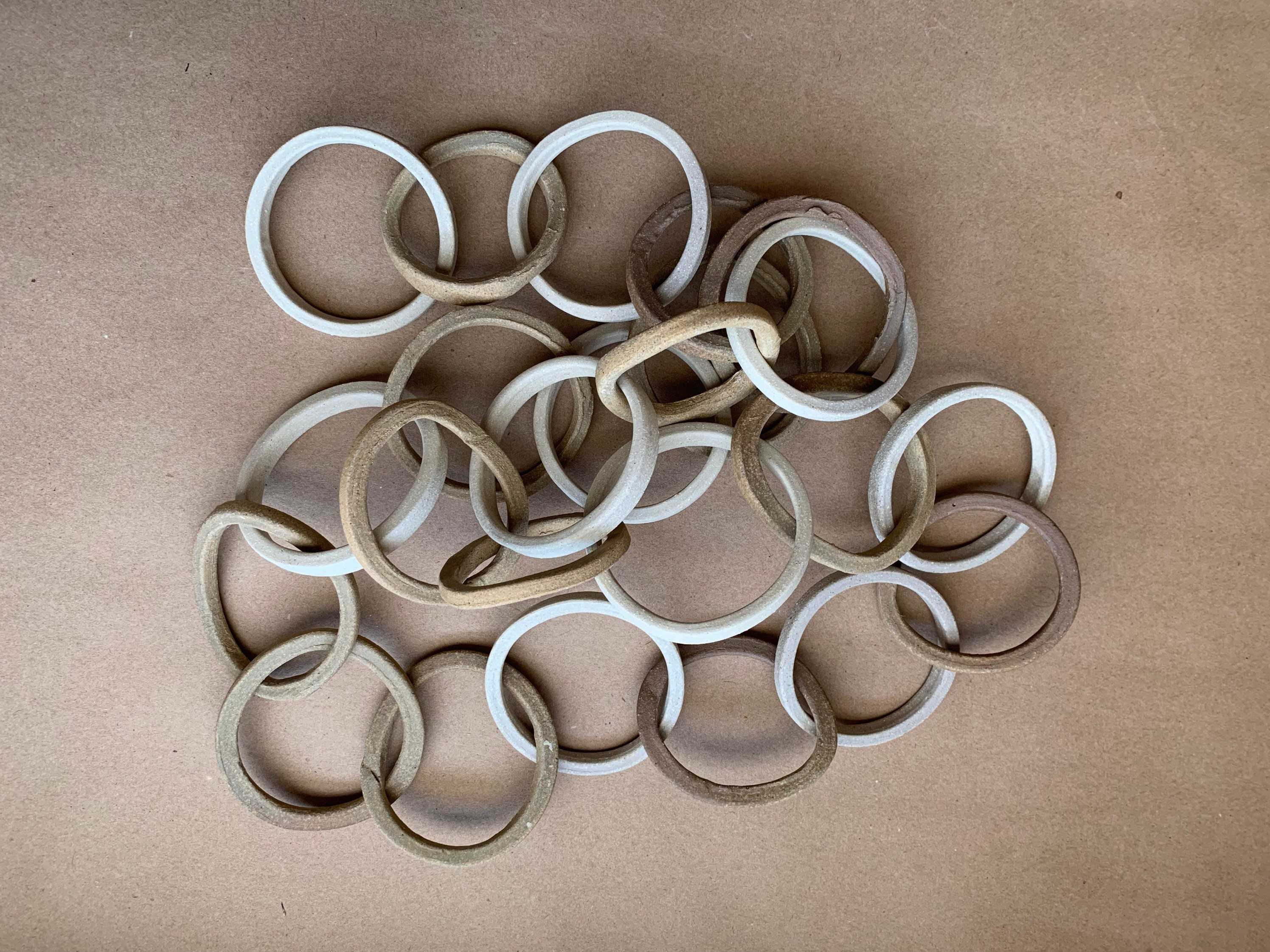 Clay Chain - Shades of Tan - Etsy