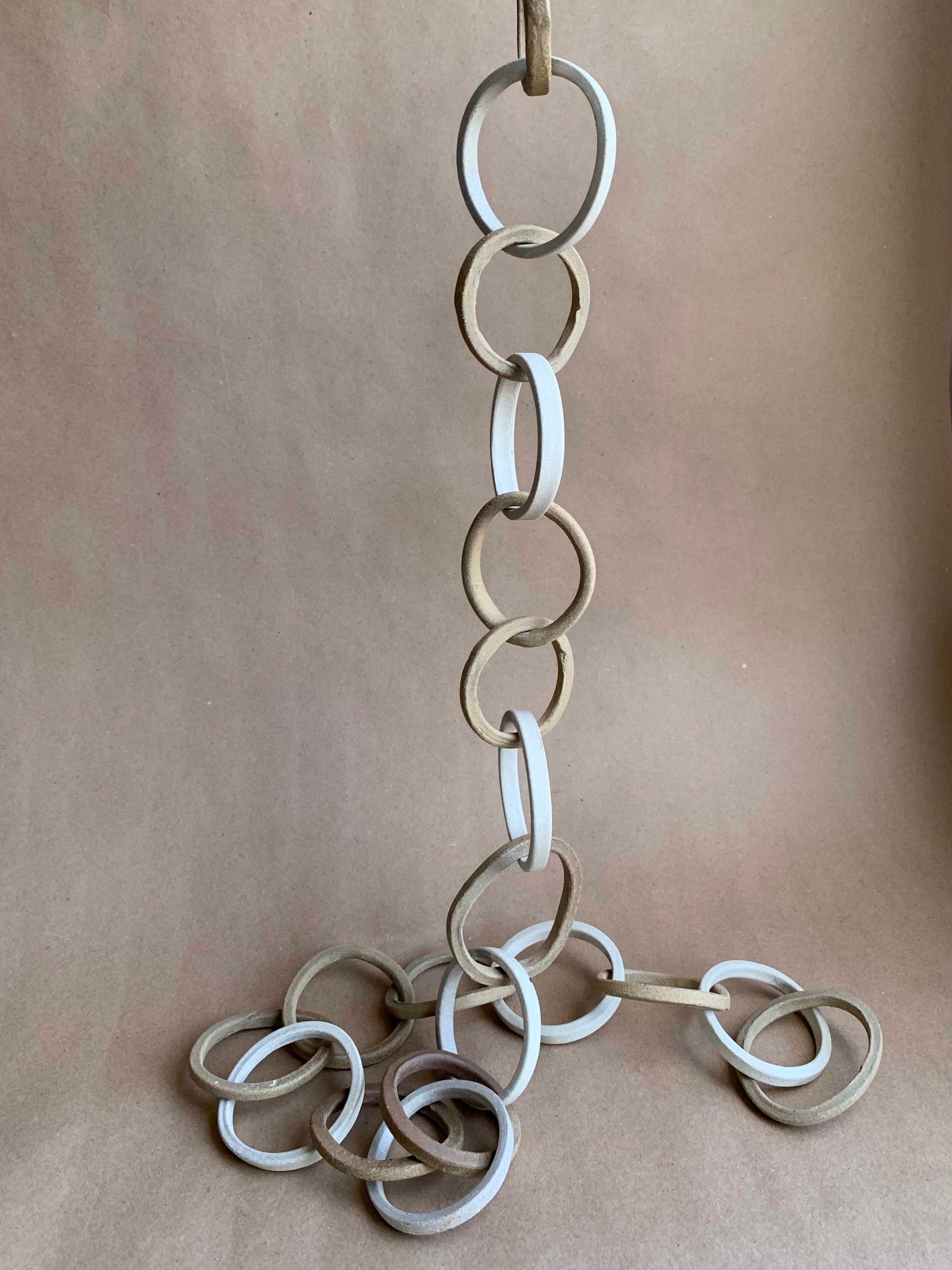 Clay Chain - Shades of Tan - Etsy