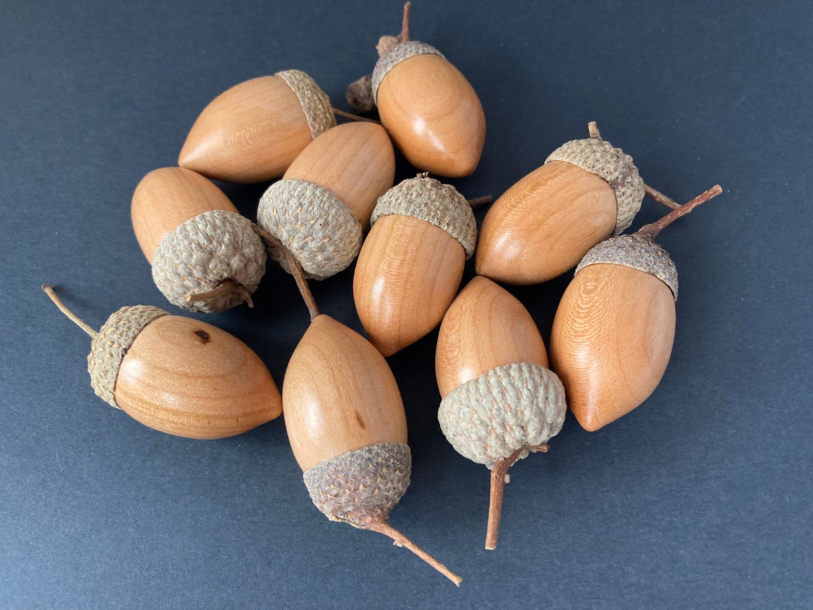 Cherry Wood Turned Acorn 5th Anniversary Gift Wood Lovers - Etsy UK