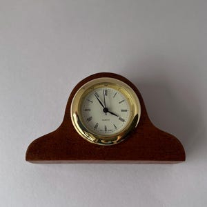 Miniature Mahogany Mantle Clock: 12 Inch Scale Dollhouse Decor - Etsy