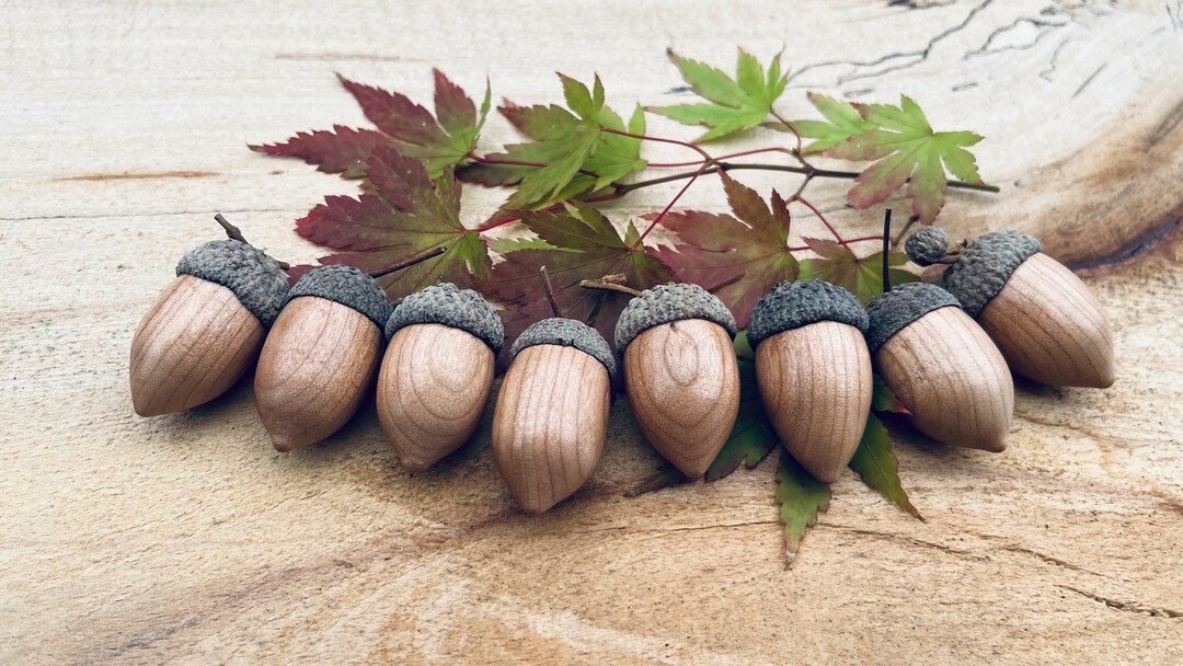 Cherry Wood Turned Acorn 5th Anniversary Gift Wood Lovers - Etsy UK
