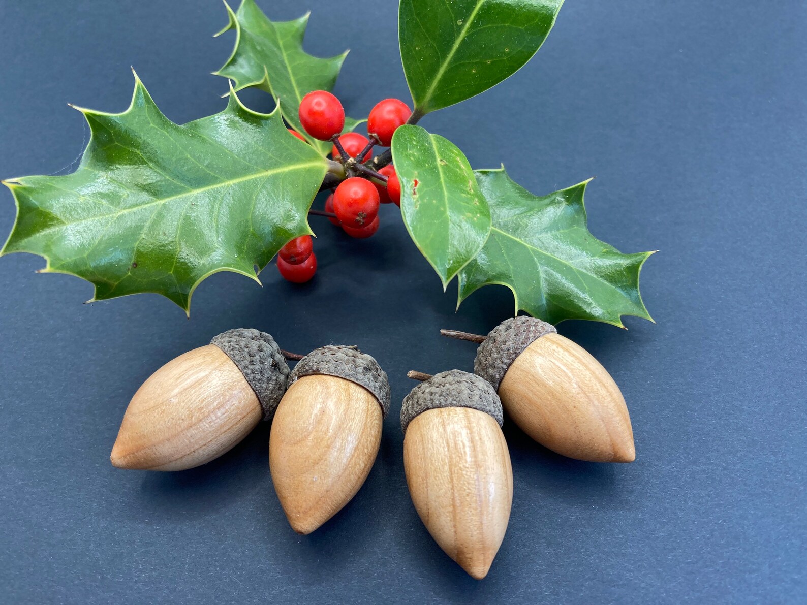 Cherry Wood Turned Acorn 5th Anniversary Gift Wood Lovers | Etsy