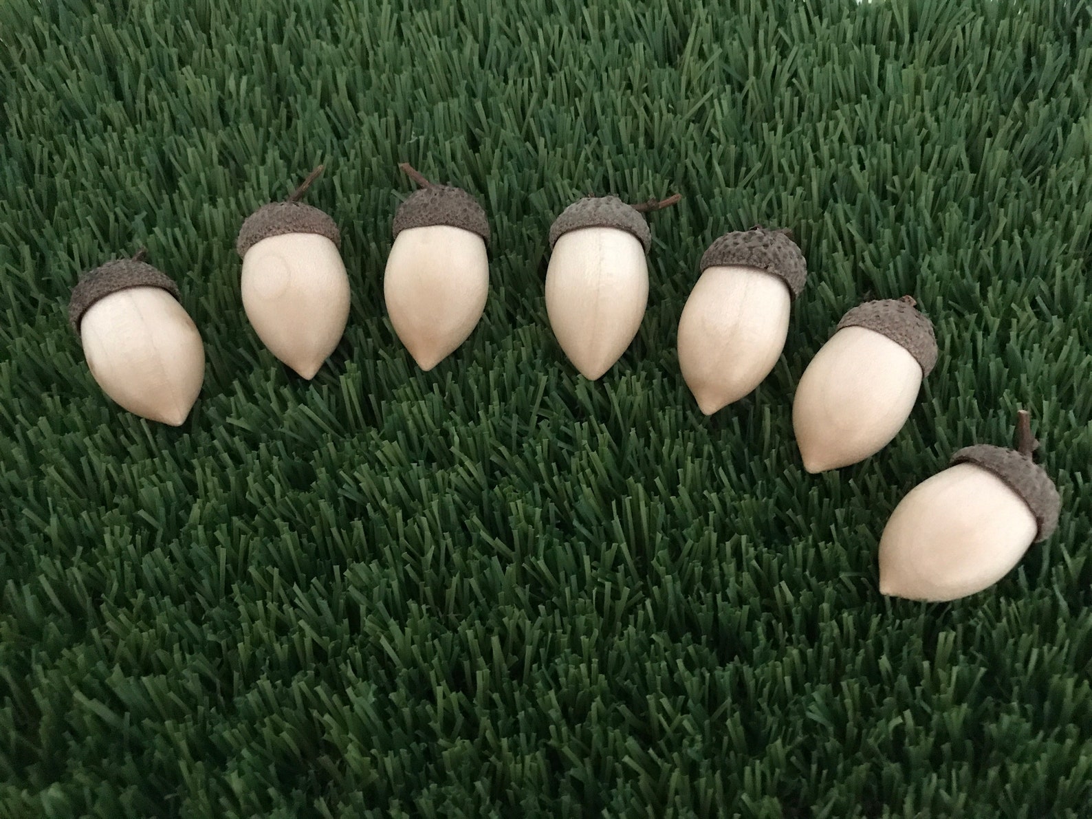Maple Wood Turned Individual Acorns Natural Acorn Cap 5th | Etsy