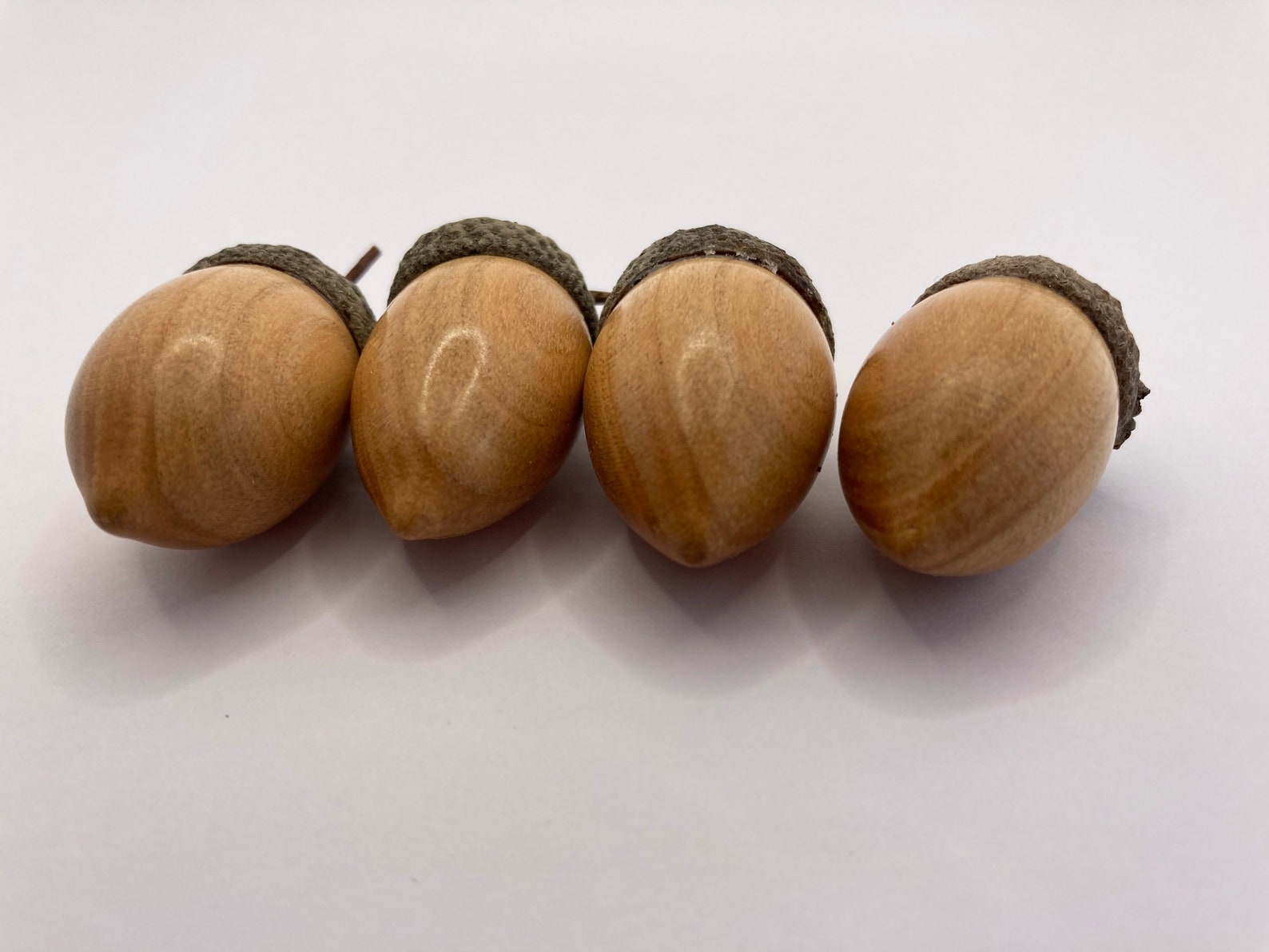 Cherry Wood Turned Acorn 5th Anniversary Gift Wood Lovers | Etsy