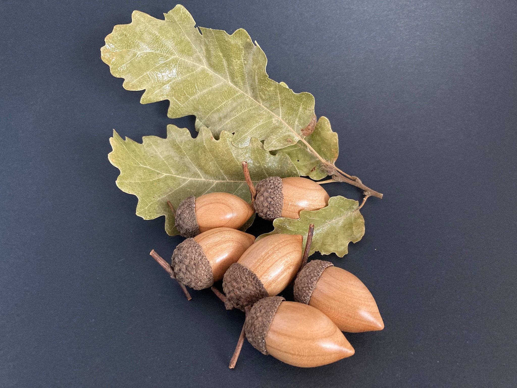 Cherry Wood Turned Acorn 5th Anniversary Gift Wood Lovers | Etsy