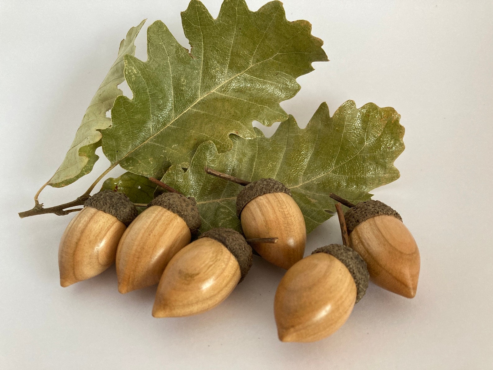 Cherry Wood Turned Acorn 5th Anniversary Gift Wood Lovers | Etsy