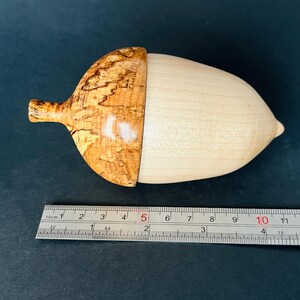 Large Wood Turned Acorn, Handmade Wooden Gift, 5th Anniversary Gift - Etsy