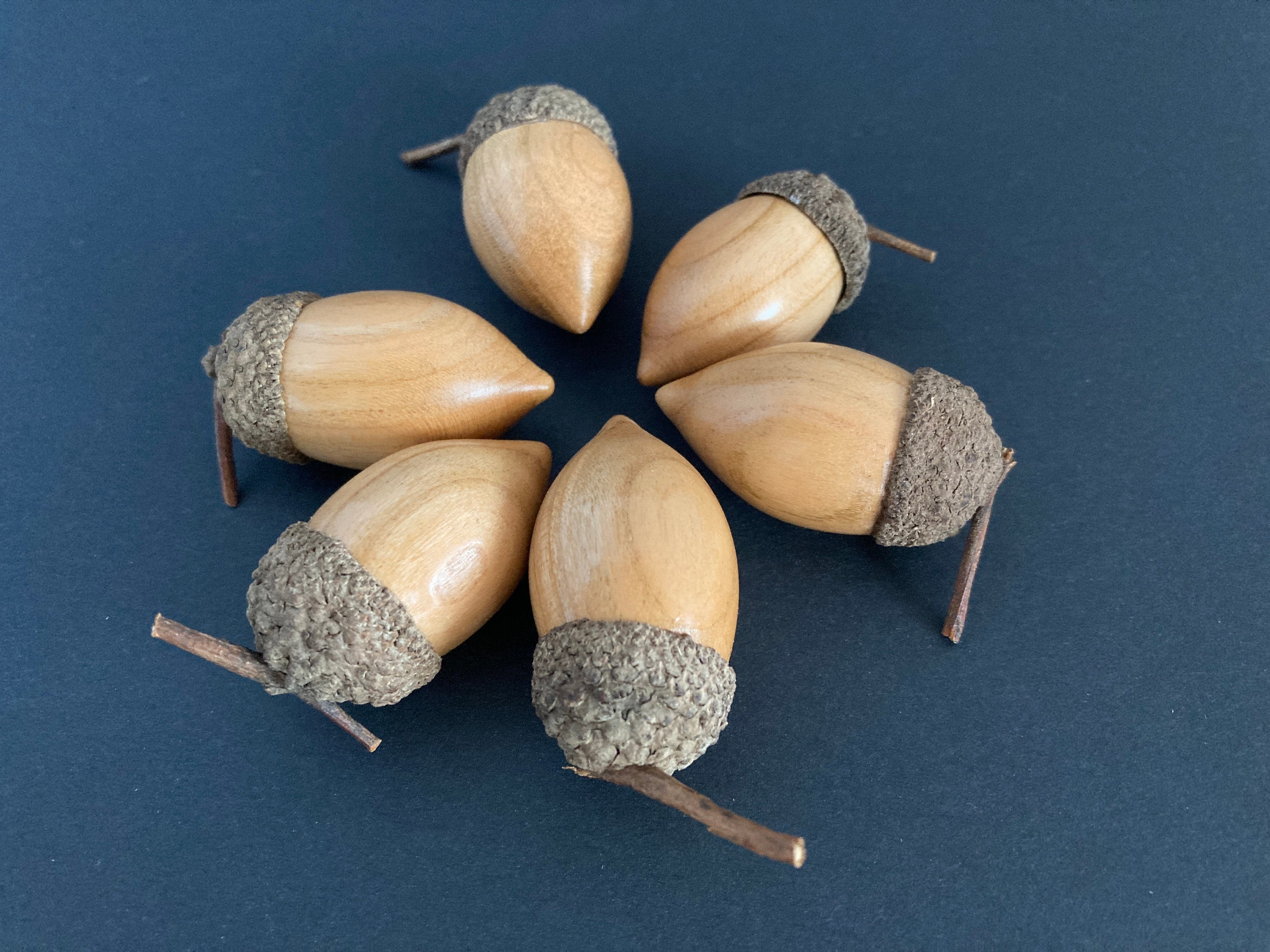 Cherry Wood Turned Acorn 5th Anniversary Gift Wood Lovers | Etsy