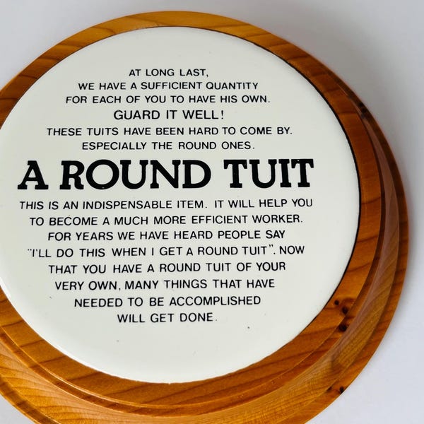 Round Tuit - Etsy Australia