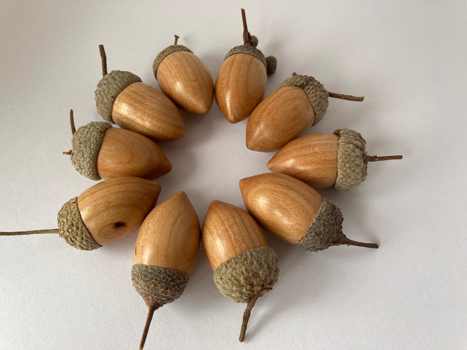 Cherry Wood Turned Acorn 5th Anniversary Gift Wood Lovers - Etsy UK