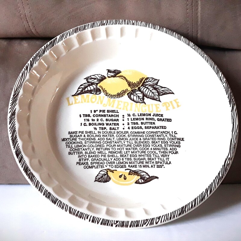 Ceramic Pie Dish - Etsy