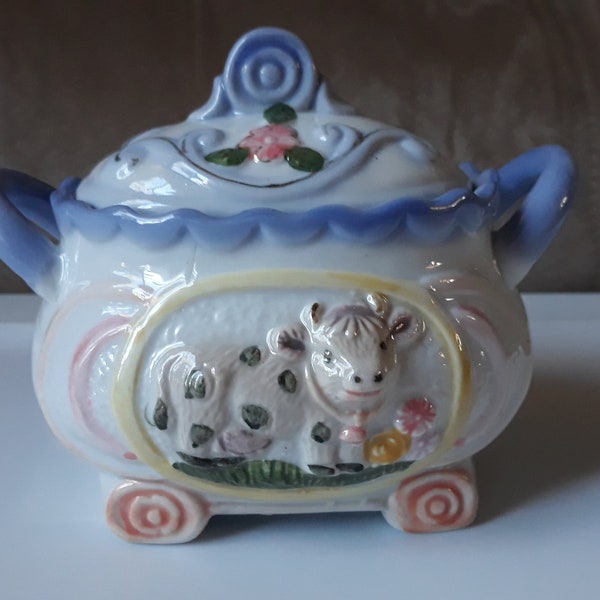 Cow Sugar Bowl - Etsy