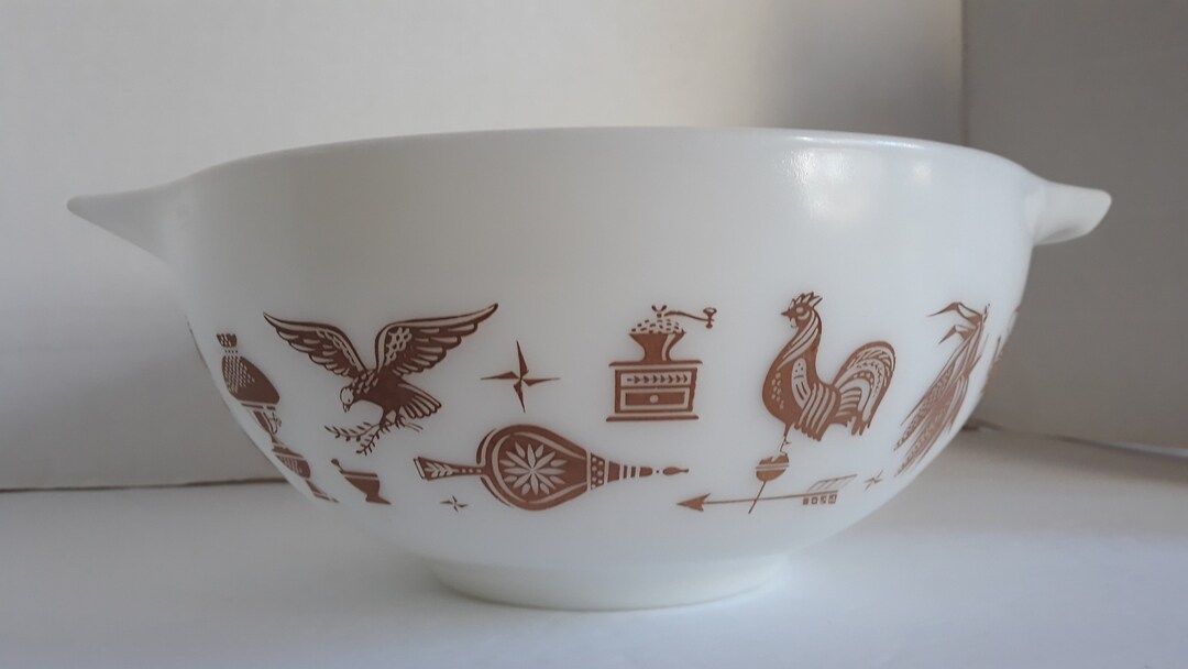 PYREX AMERICANA CINDERELLA Mixing Bowl Milkglass Vintage Bowl - Etsy