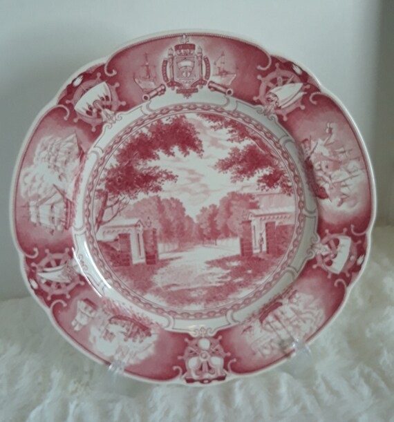 U.S. NAVAL ACADEMY Old Main Gate Red Wedgwood Collectible - Etsy