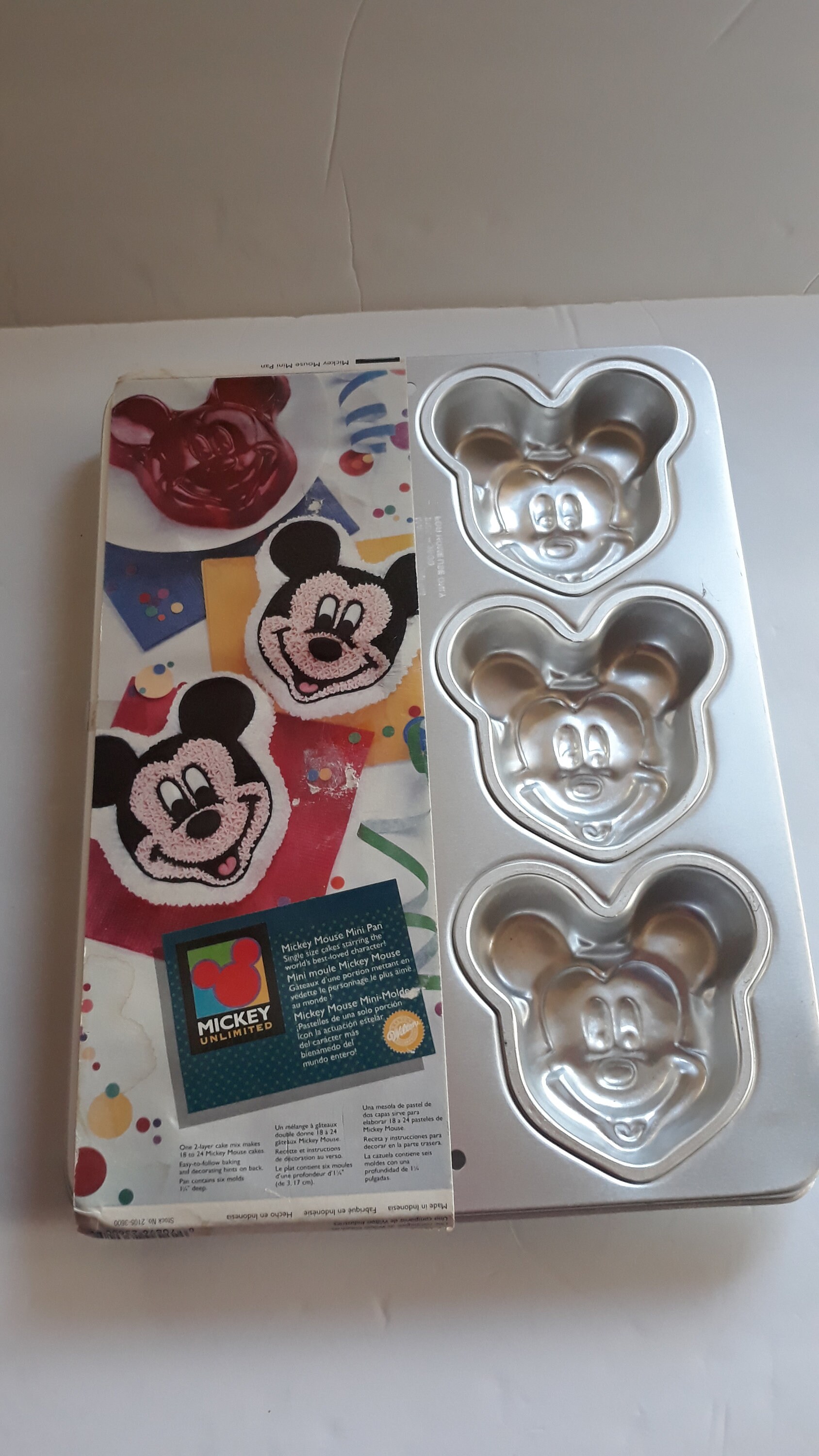 DISNEY MICKEY MOUSE Mini Cakes Baking Pan by Wilton New Kid s or Adult Birthday Parties Celebrations Etsy