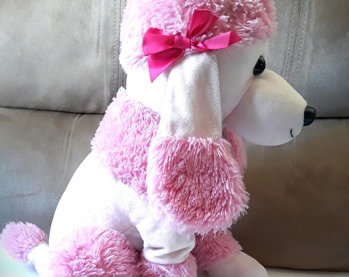 PINK POODLE PLUSH Poodle Stuffed Animal - Etsy