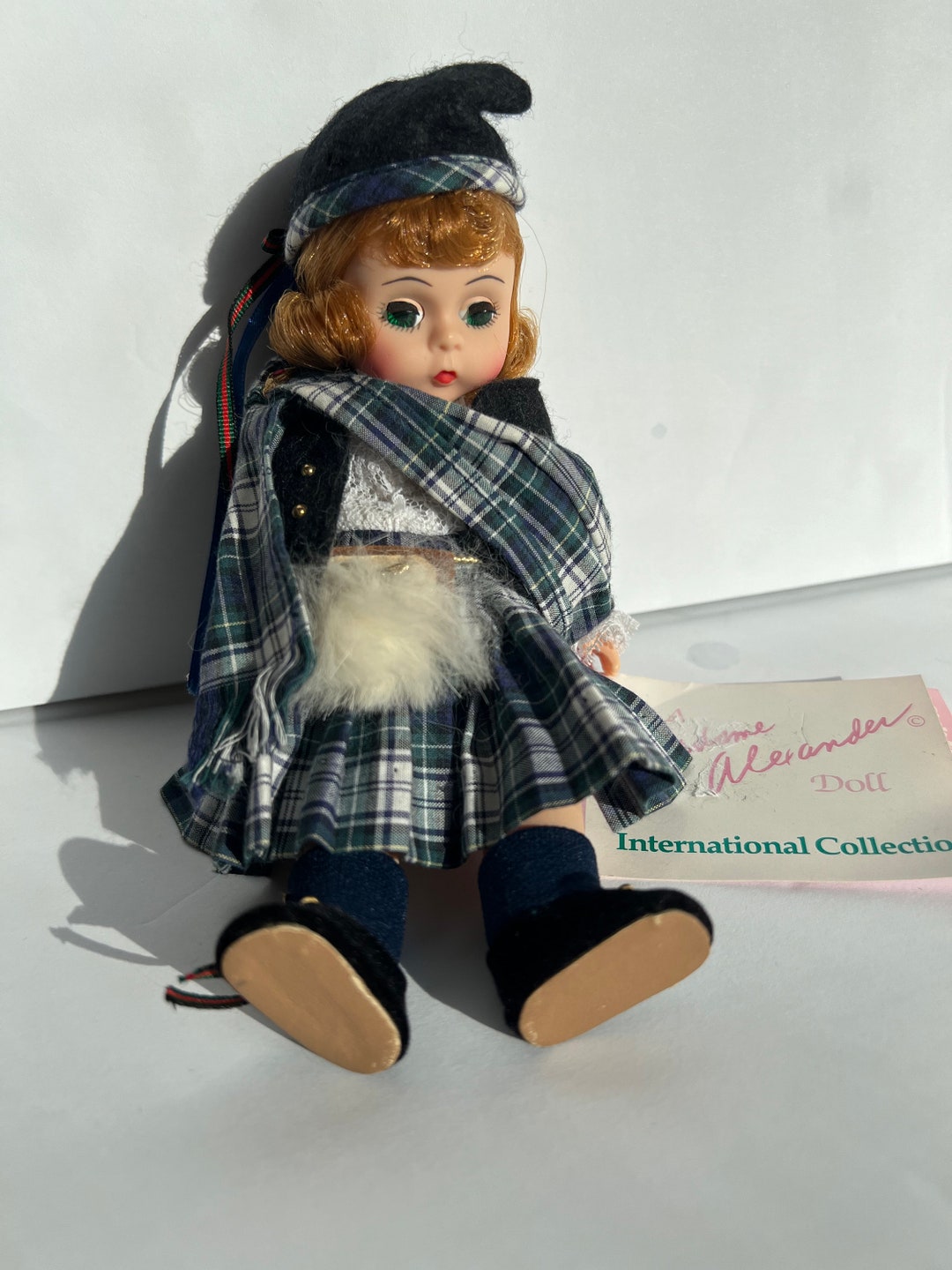 VINTAGE SCOTTISH DOLL Madame Alexander Scotland Girl Doll Rare Blue ...