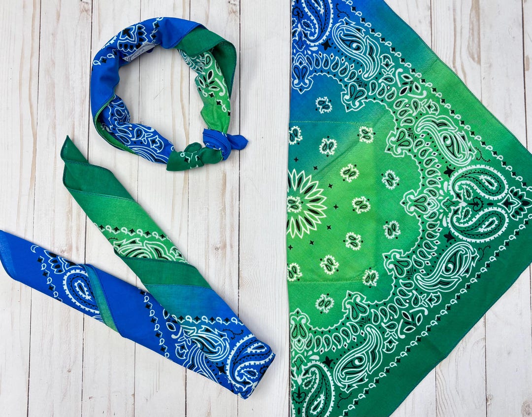 Ombre Ice Bandana, Ice Bandana, Ice Pocket Bandana, Colorful Ice ...