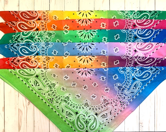 Ombre Ice Bandana Ice bandana Ice pocket bandana Colorful | Etsy