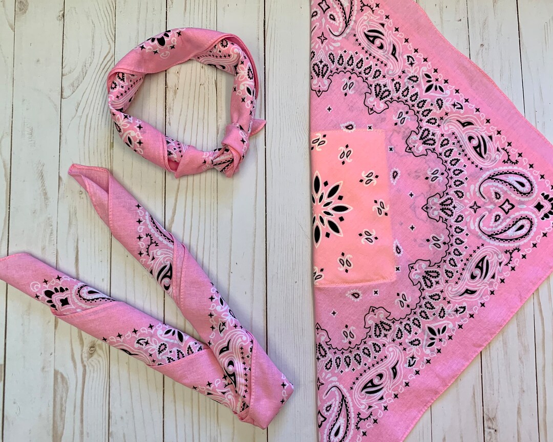 Pink Ice Bandana, Ice Bandana, Ice Pocket Bandana, Cooling Bandana ...