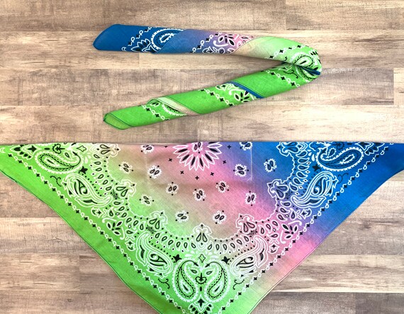 Ombre Ice Bandana Ice Bandana Ice Pocket Bandana Colorful - Etsy