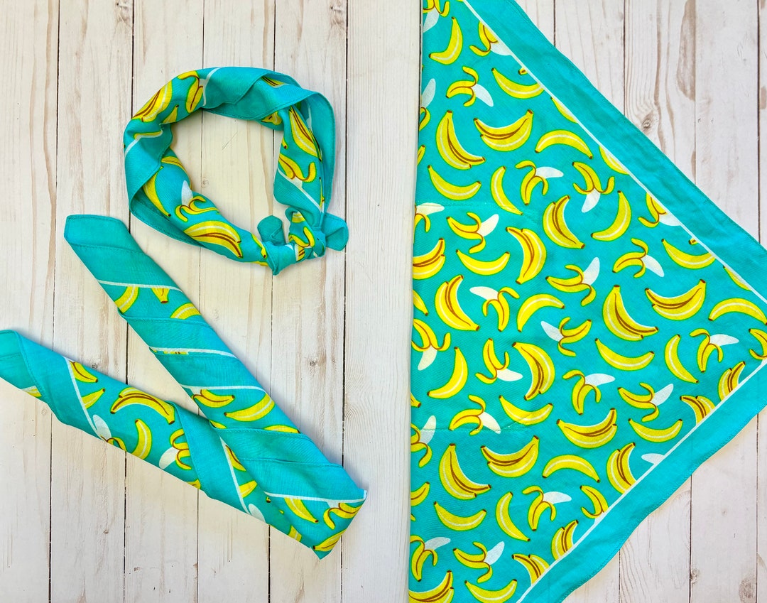 Banana Ice Pocket Bandana, Ice Bandana, Cooling Bandana, Neck Cooler ...