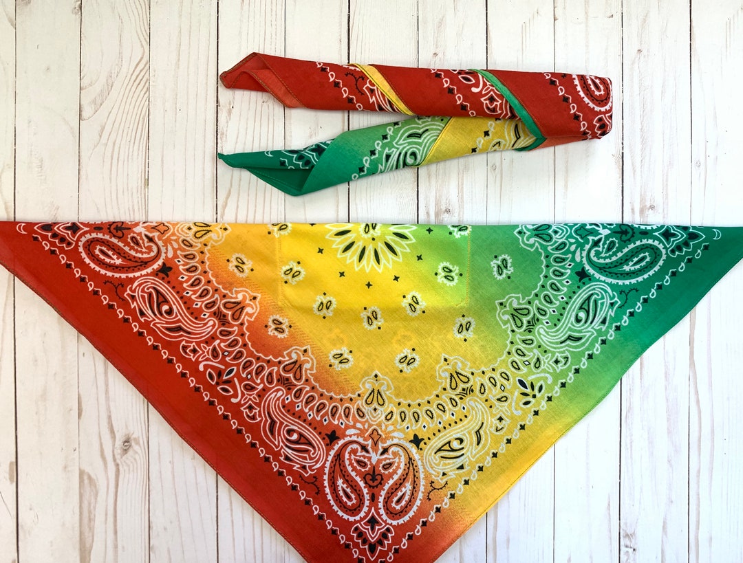 Ombre Ice Bandana, Ice Bandana, Ice Pocket Bandana, Colorful Ice ...