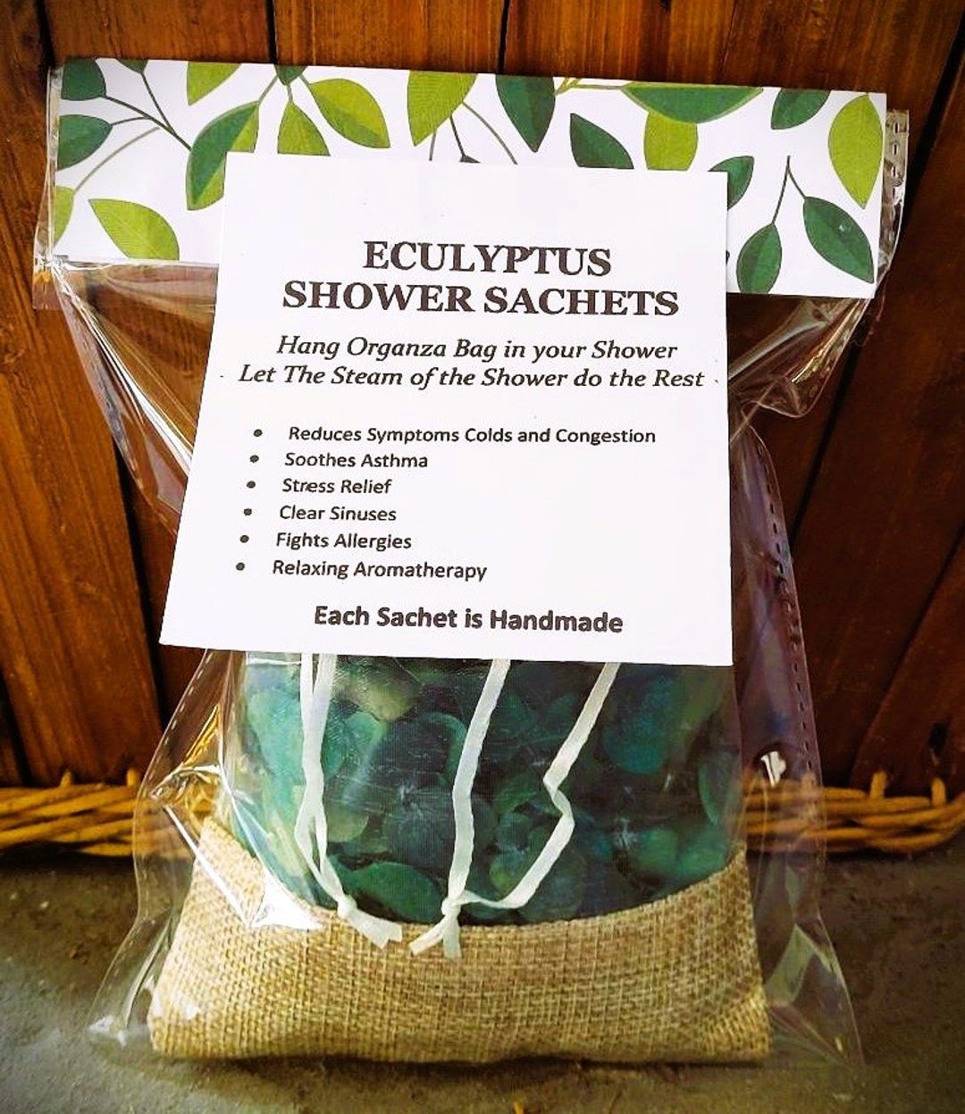 Dried Eucalyptus Bathroom Sachets, Shower, Spa, Aromathrapy,relief, 5 ...