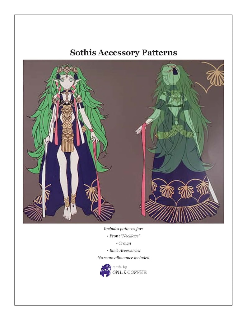 Fire Emblem Three Houses - Sothis Accessories Pattern - Printable! - Etsy