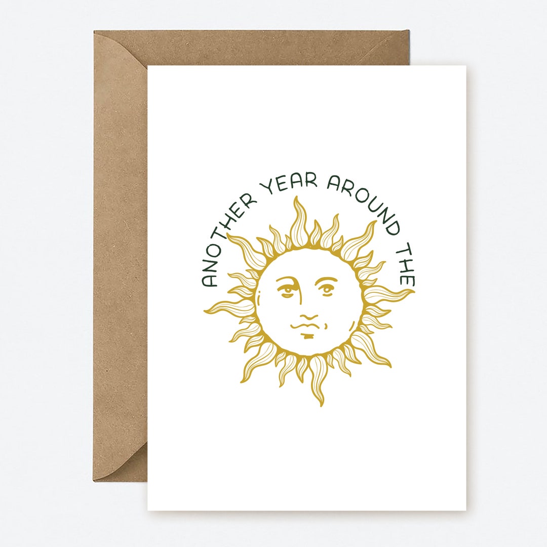 Another Year Around the Sun Birthday Card for - Etsy